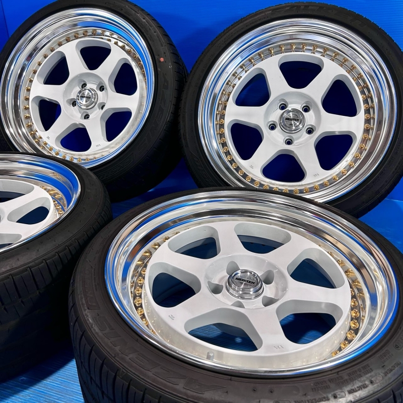 日本代購代標第一品牌【樂淘letao】－美品 WORK MEISTER マイスター L1 19in 10.0J+9 11.0J+26 5H114.3 ファルケン FK510 255/35R19 ...